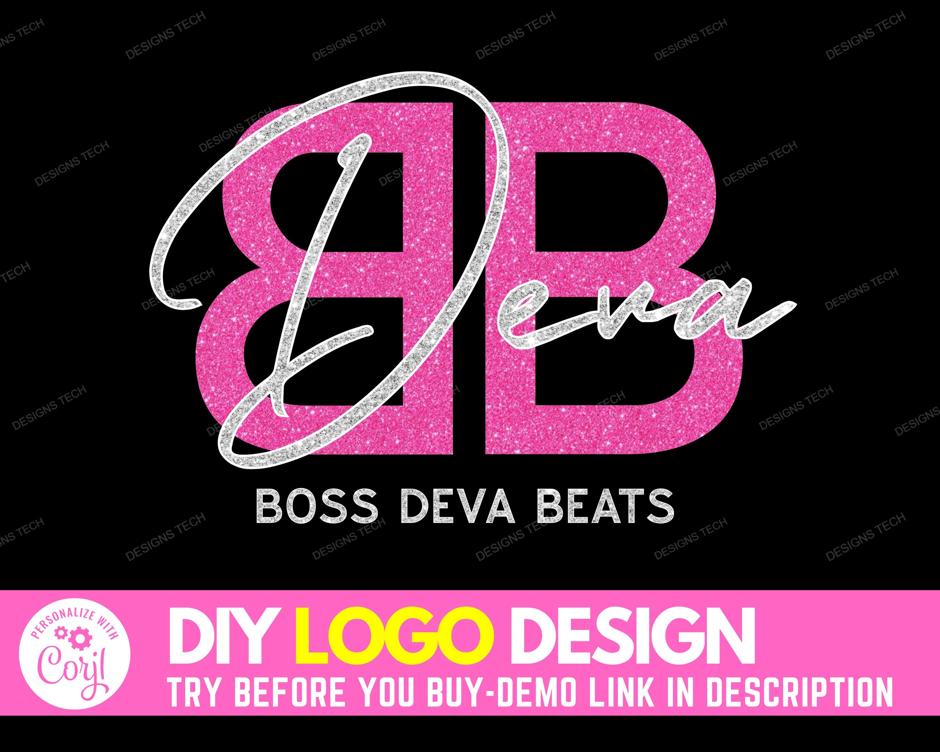DIY Beauty Logo, Edit Yourself Logo Design, Boutique Logo, Fashion Log ...