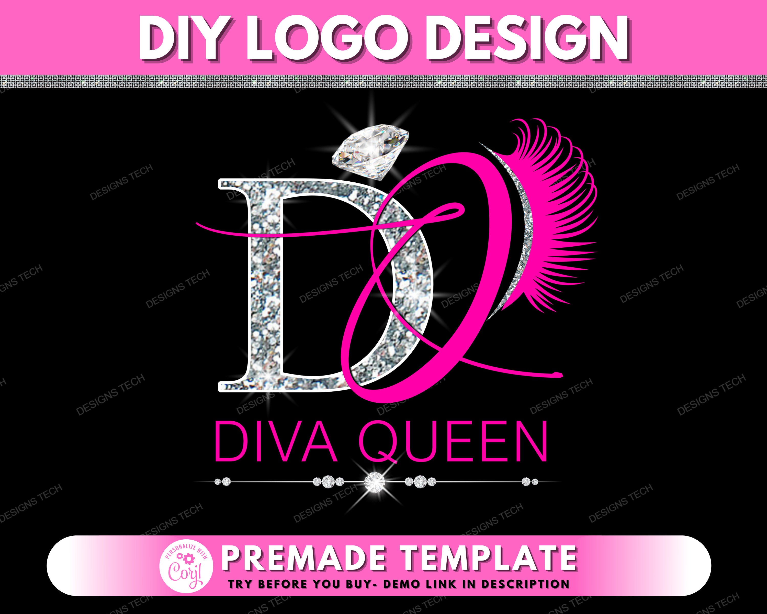 DIY Beauty Logo, Edit Yourself Logo Design, Lash Logo Design, Makeup A ...